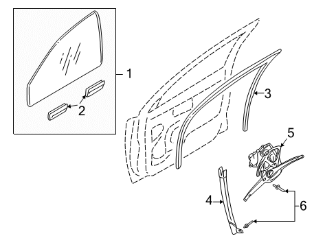 54500-3S000 - Genuine Hyundai ARM COMPLETE-FRONT LOWER,LH