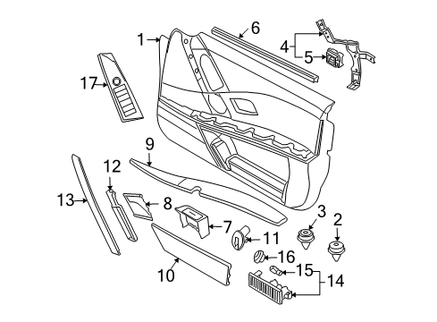 92552-36000 - Genuine Hyundai CLIP-GARNISH MOUNTING,REAR
