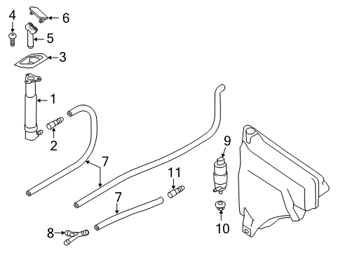 86637-D3100 - Genuine Hyundai BRACKET-REAR BUMPER LOWER,CENTER