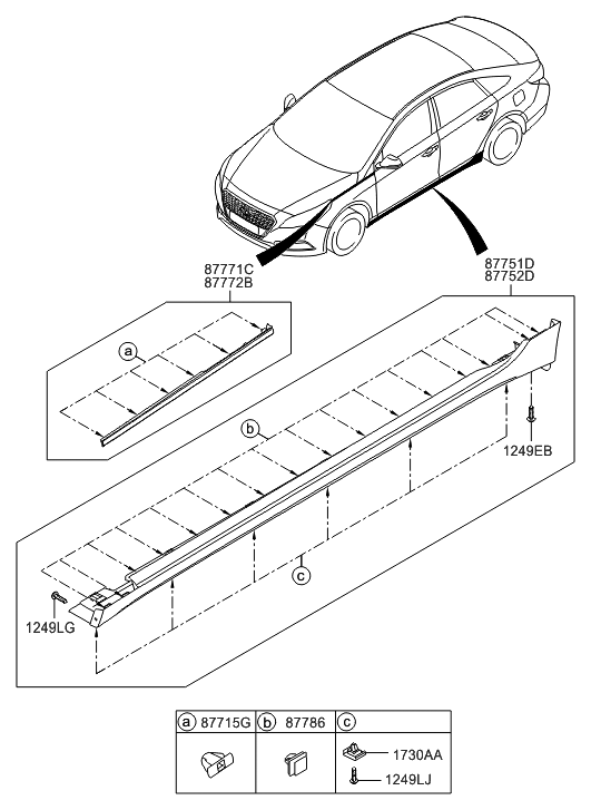 81125-F3000 - Genuine Hyundai PAD-HOOD INSULATING