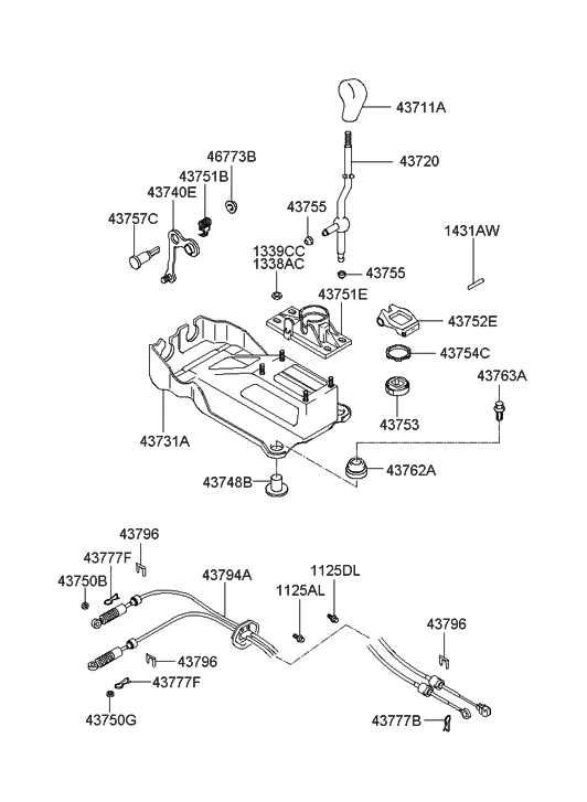 43762-25010 Genuine Hyundai Collar
