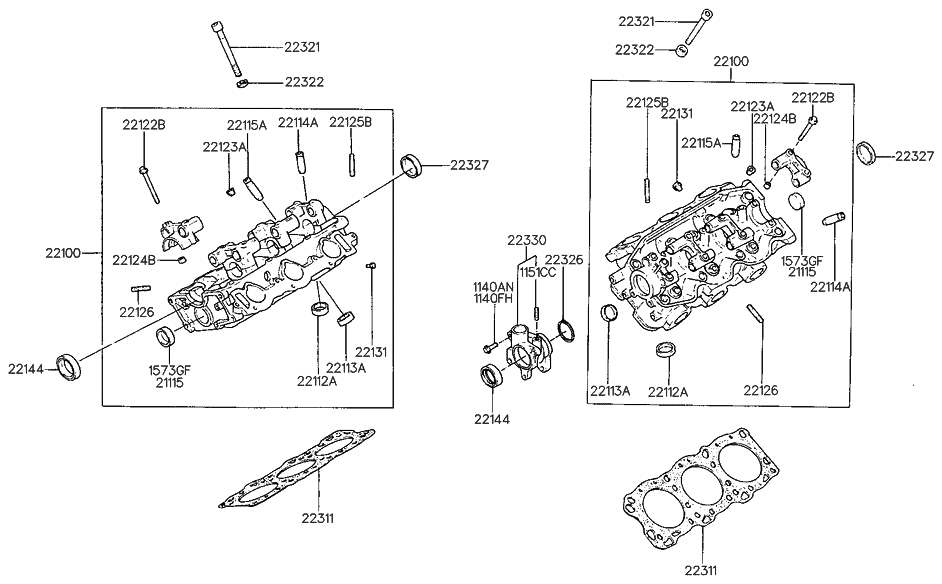 22113-35912 Genuine Hyundai Seat-Exhaust Valve