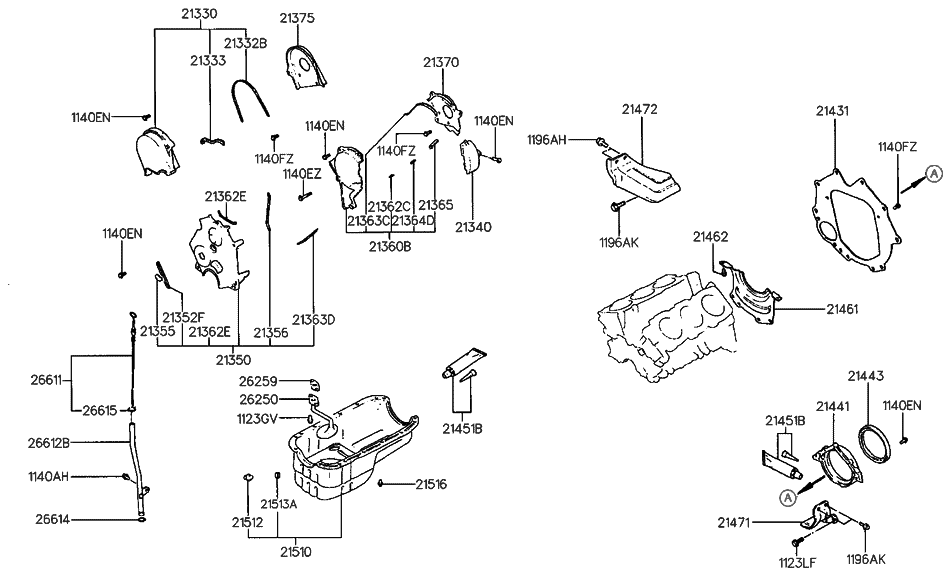21472-35000 Genuine Hyundai Stay-Transaxle,RH