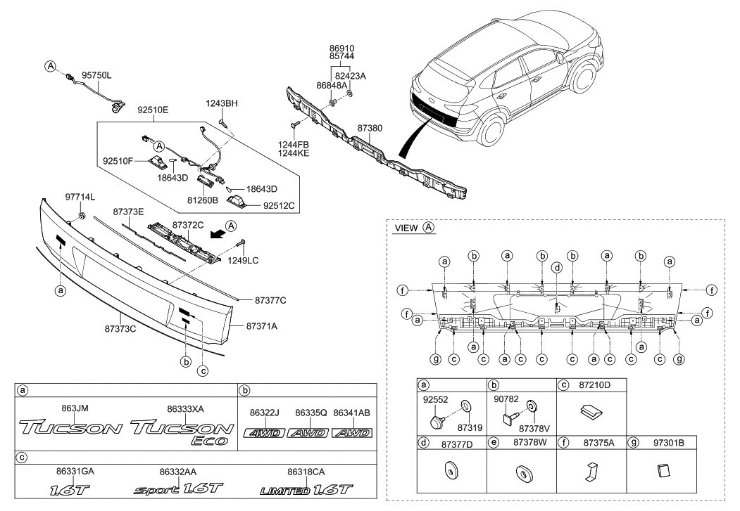 87375-D3000 - Genuine Hyundai Parts