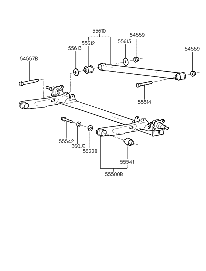 55541-28310 Genuine Hyundai Bush-Arm