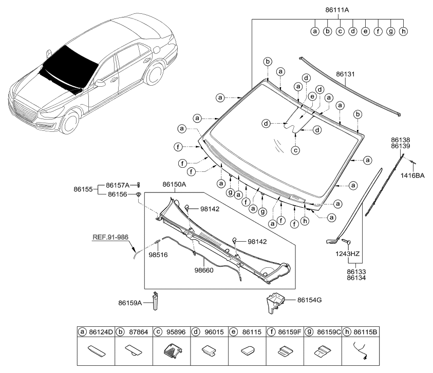 86137-D2000 Genuine Hyundai Part