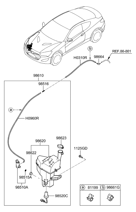 2013 Hyundai Genesis Coupe Windshield Washer - Hyundai Parts Deal