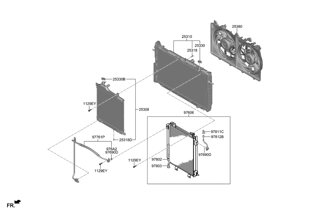 25310-M5000 Genuine Hyundai Radiator Assy