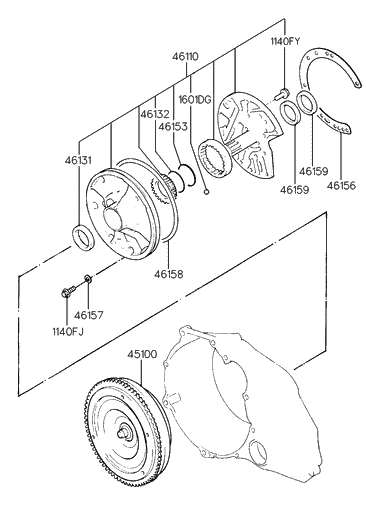 46110-22000 Genuine Hyundai Pump Assembly-Oil