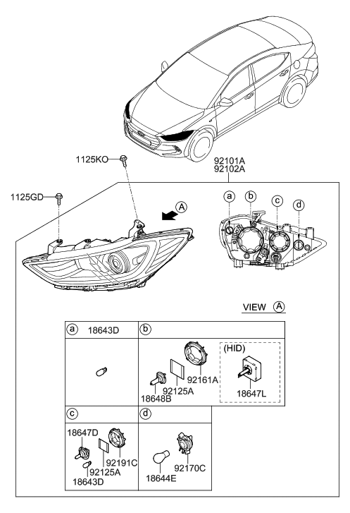 92125-F2000 Genuine Hyundai Moisture Absorbent