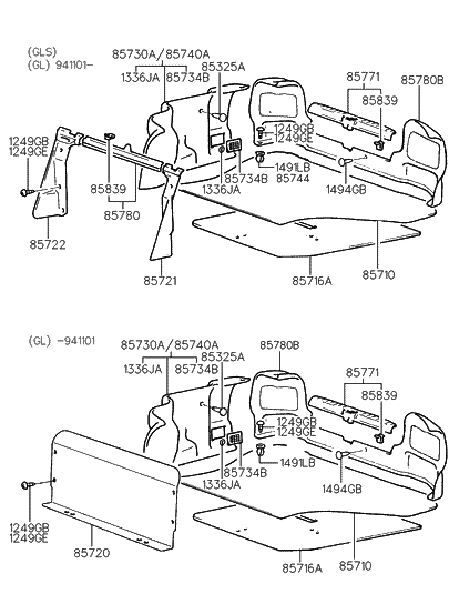 85720-34000 Genuine Hyundai Panel Assembly-Luggage Partition