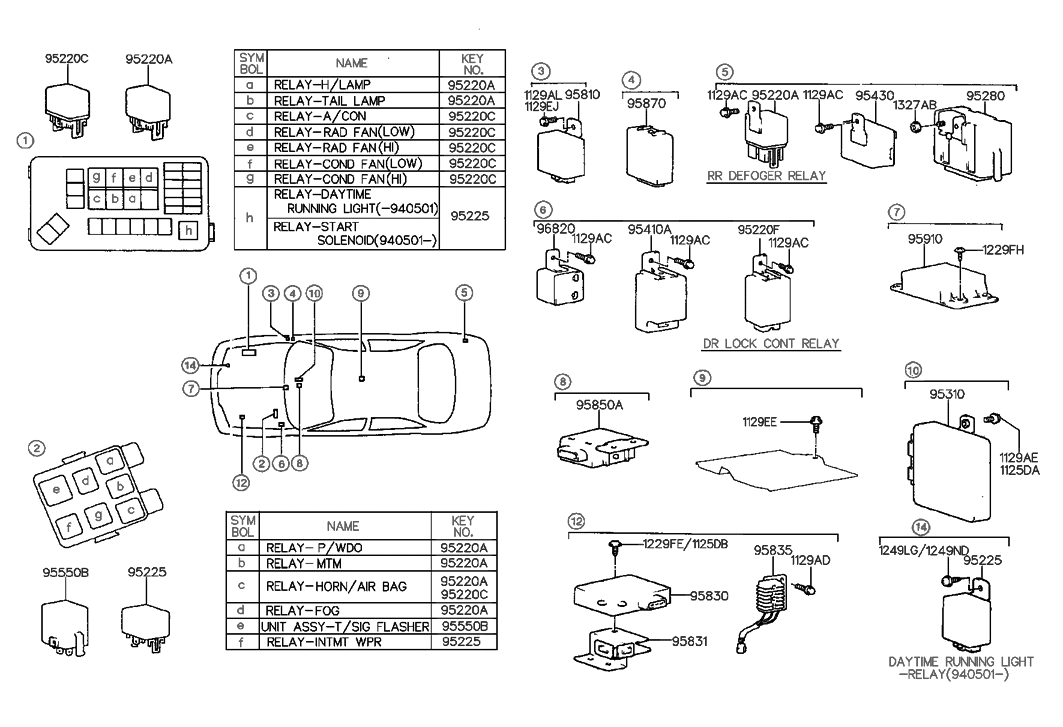 95910-34300 Genuine Hyundai Module Assembly-Air Bag Control