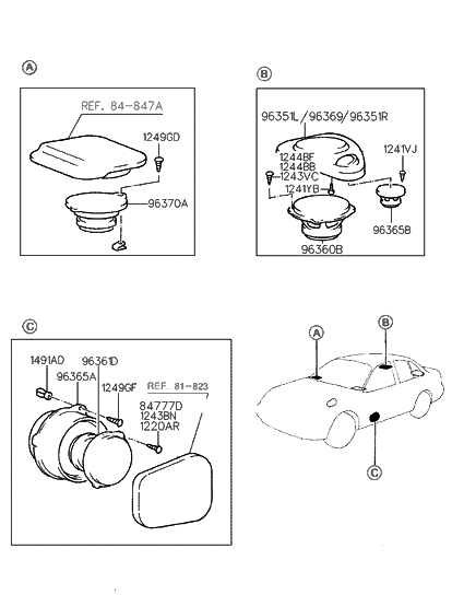 96361-34000 Genuine Hyundai Rear Speaker