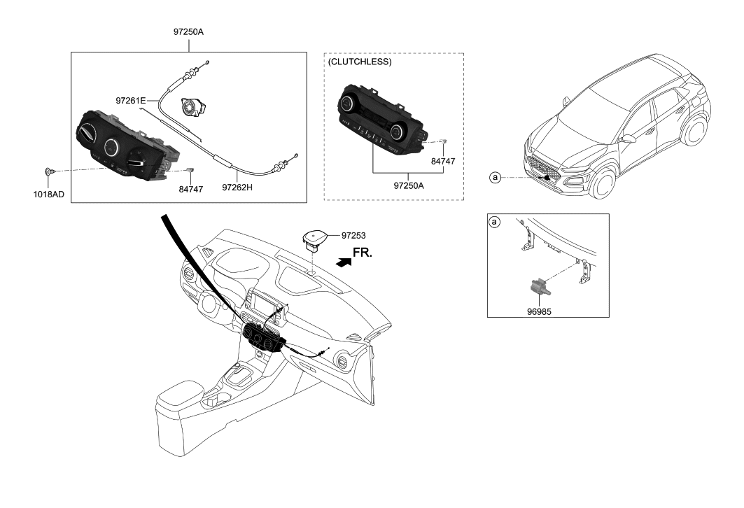 97258-J9000 Genuine Hyundai Temperature Cable