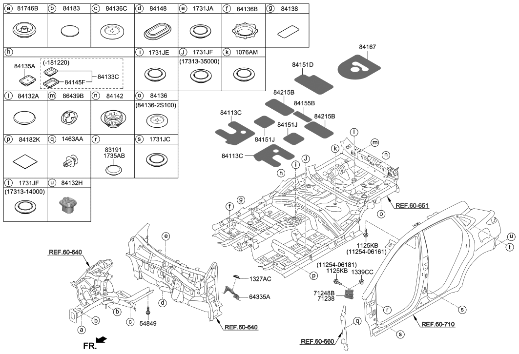 64336-J9001 Genuine Hyundai Bracket Assembly-Foot Rest