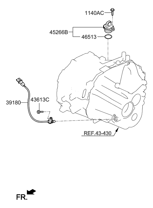39180-24000 Genuine Hyundai Sensor-Crankshaft Position