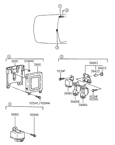 39461-21430 Genuine Hyundai Valve-2ND Air Solenoid
