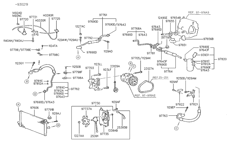 97654-24300 Genuine Hyundai GROMMET-Air Conditioning COOLE