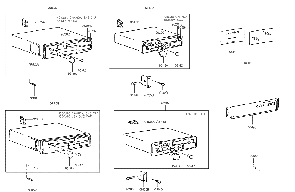 96115-24100 Genuine Hyundai Knob-Fader