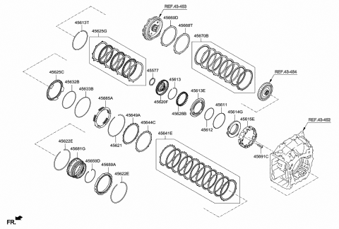 45614-3B010 Genuine Hyundai Chamber-U/D Brake