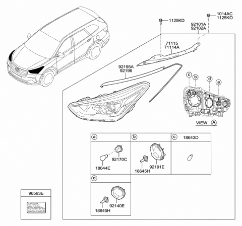 92140-2W500 Genuine Hyundai Dust Cap Assembly-Headlamp