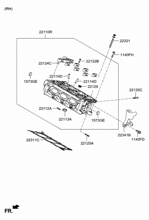 Cylinder Head - 2016 Hyundai Santa Fe