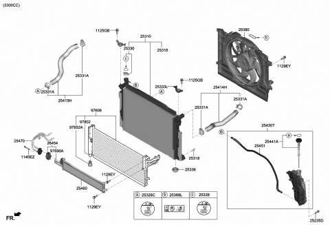 25333-J5000 Genuine Hyundai Bracket Assembly-Radiator MTG UPR