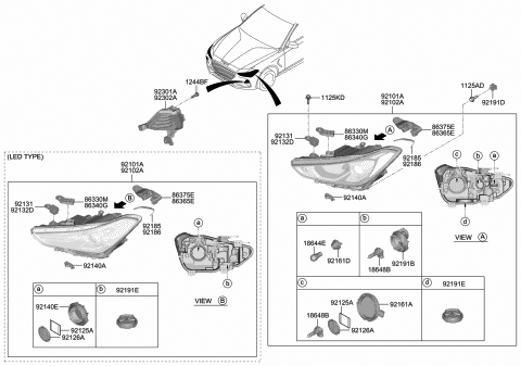 92301-G9000 Genuine Hyundai Lamp Assembly-Front Turn Signal,LH