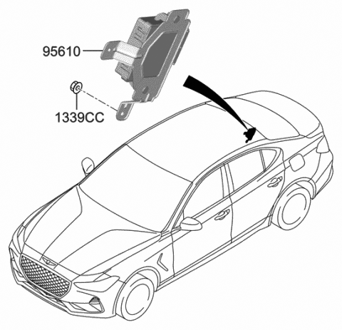 95610-G9000 Genuine Hyundai Part