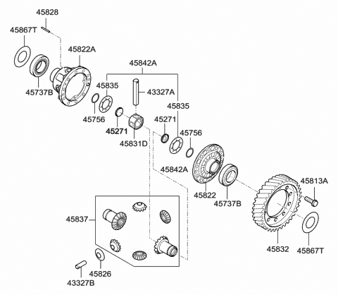 Transaxle Gear - Auto - 2012 Hyundai Veloster