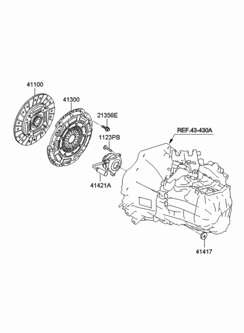 Clutch & Release Fork - 2013 Hyundai Veloster