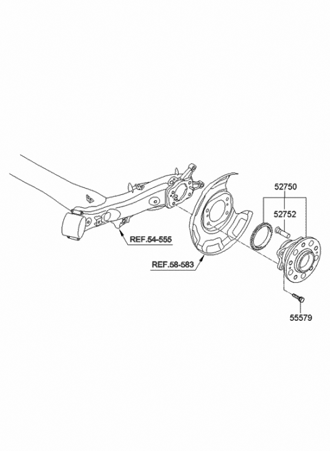 Rear Axle - 2011 Hyundai Veloster