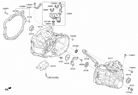 Transaxle Case-Manual - 2016 Hyundai Veloster