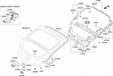 81771-2V011 Genuine Hyundai Lifter Assembly-Tail Gate