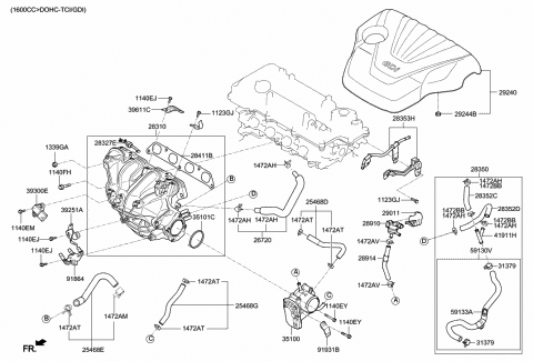 Intake Manifold - 2016 Hyundai Veloster