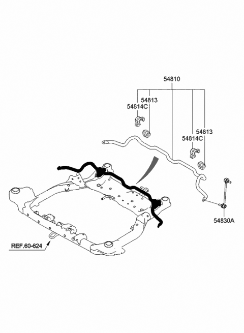 54813-2H000 Genuine Hyundai Bush-Stabilizer Bar
