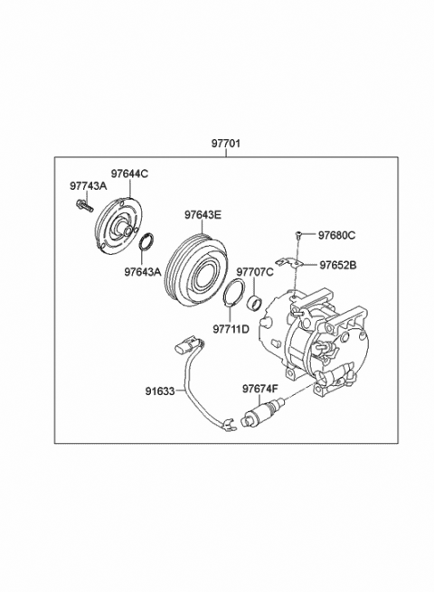 97652-2H000 Genuine Hyundai Bracket-Connector