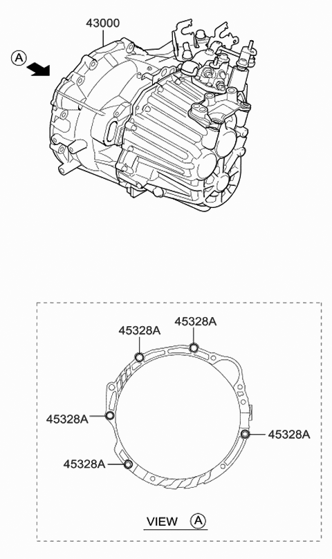 Transaxle Assy-Manual - 2010 Hyundai Tucson