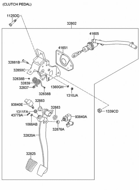 41605-2S000 Genuine Hyundai Clutch Master/Cylinder & Hose