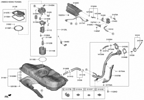Fuel System - 2020 Hyundai Veloster