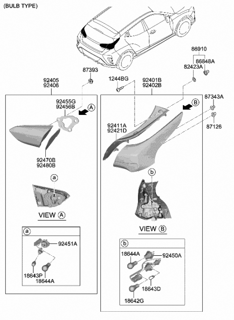 18642-27007-L Genuine Hyundai Bulb