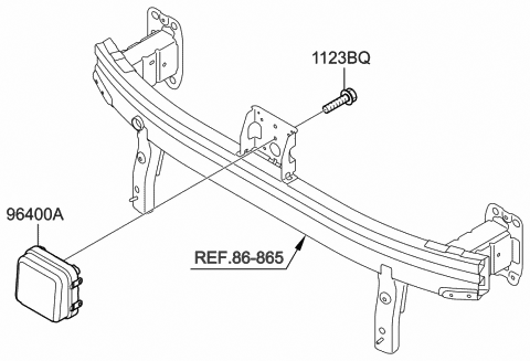 96401-C2200 Genuine Hyundai Unit Assembly-Smart Cruise Control