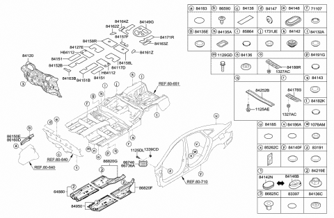 84161-3V000 Genuine Hyundai Pad-ANTIVIBRATION RR