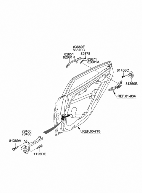 Rear Door Locking - 2013 Hyundai Elantra US Alabama made