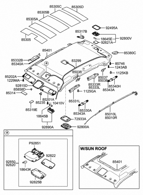 85849-2E000 Genuine Hyundai Clip-Trim Mounting