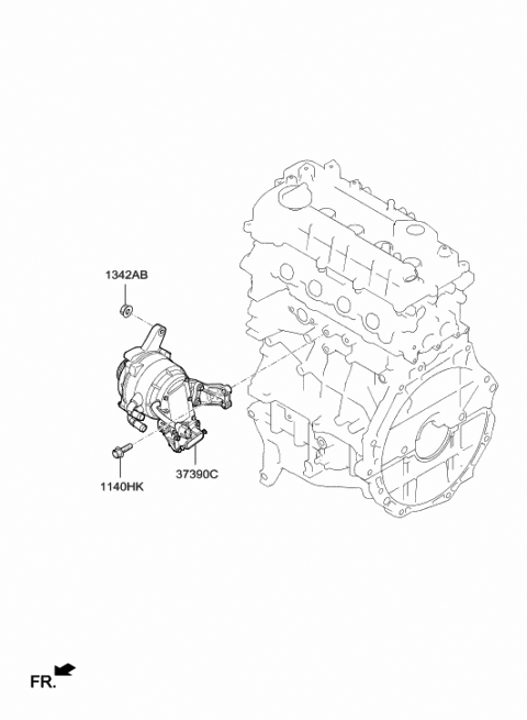 37390-03900 Genuine Hyundai Housing Assembly-Generator