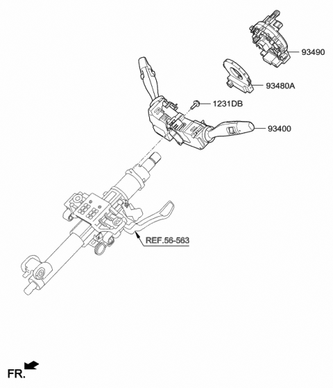 Multifunction Switch - 2017 Hyundai Genesis G80