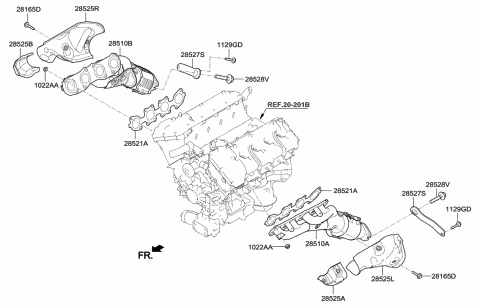 Exhaust Manifold - 2018 Hyundai Genesis G80