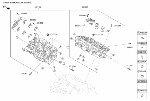 Cylinder Head - 2019 Hyundai Genesis G80