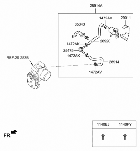 29010-03AA0 Genuine Hyundai Purge Control Valve